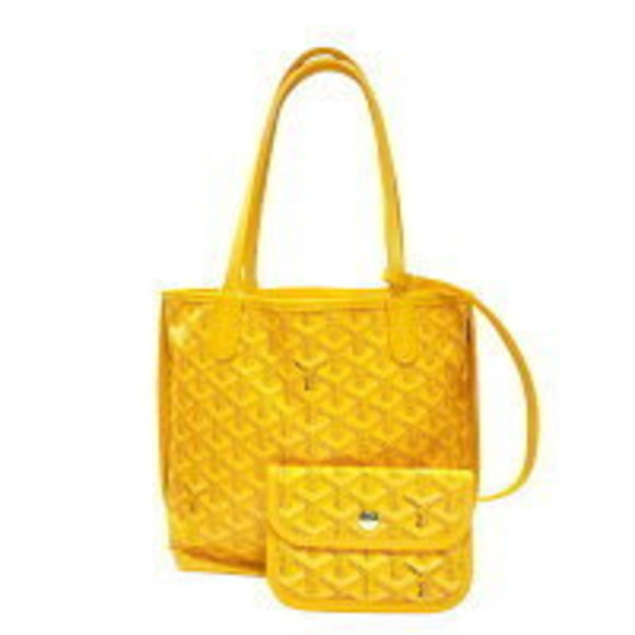 Goyard | Bags | Goyard Anju Mini Tote Bag Yellow Pouch Reversible Ho ...